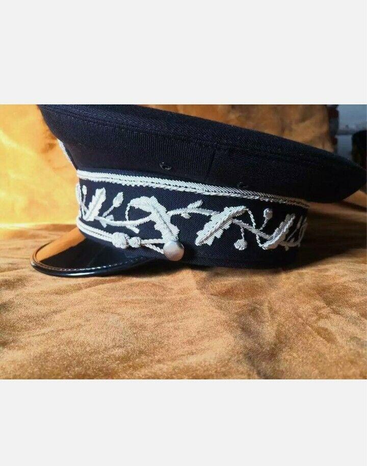 French Police Cap Hat Kepi - Bullion Hand Embroidered - Etsy