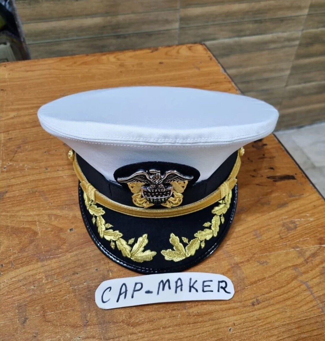 Navy Officer Cap - Us Navy Officer Visor Cap, US Navy Commander Cap Hat ...