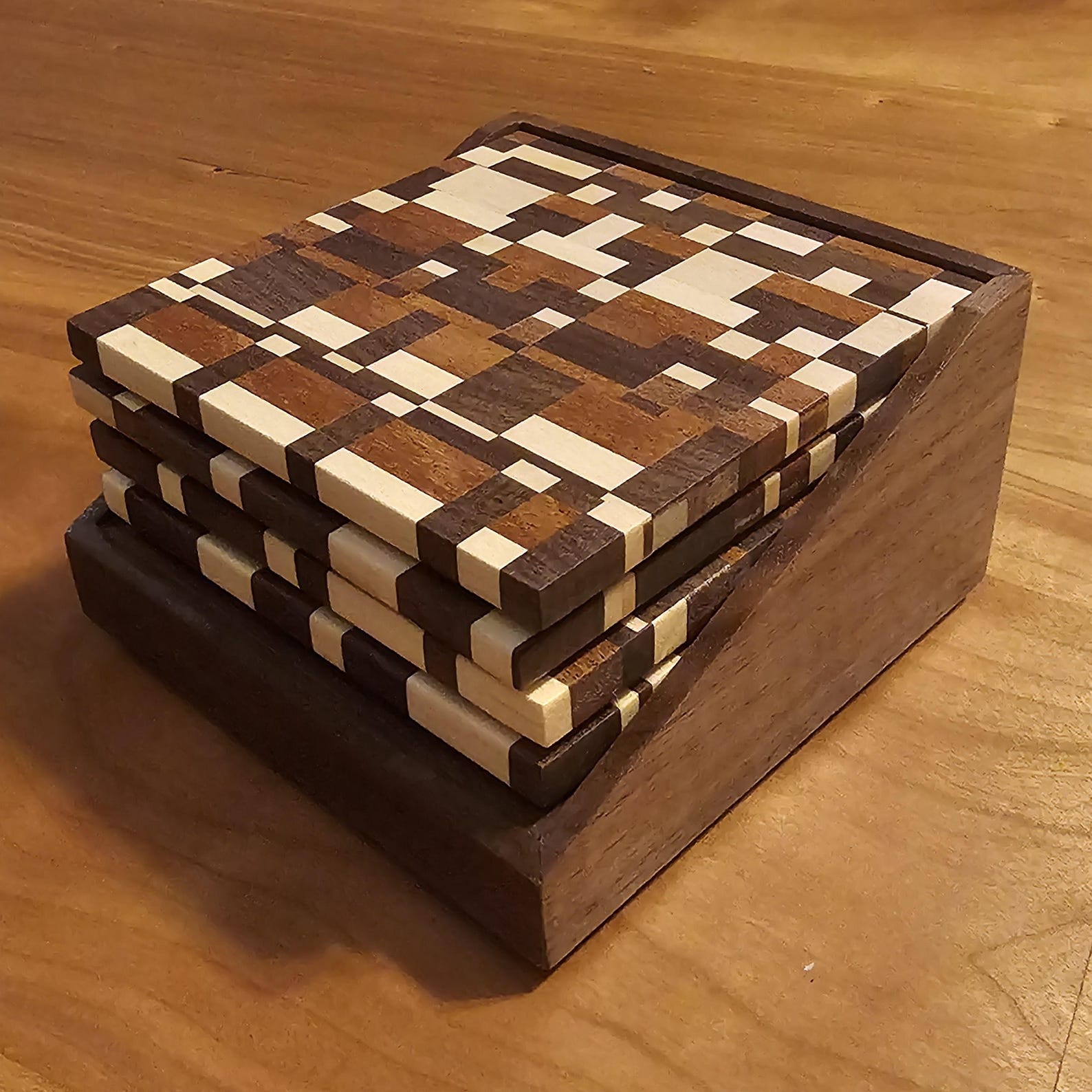 Handmade Wooden Coasters - Digital Camo/random Pattern, Set of 4 ...