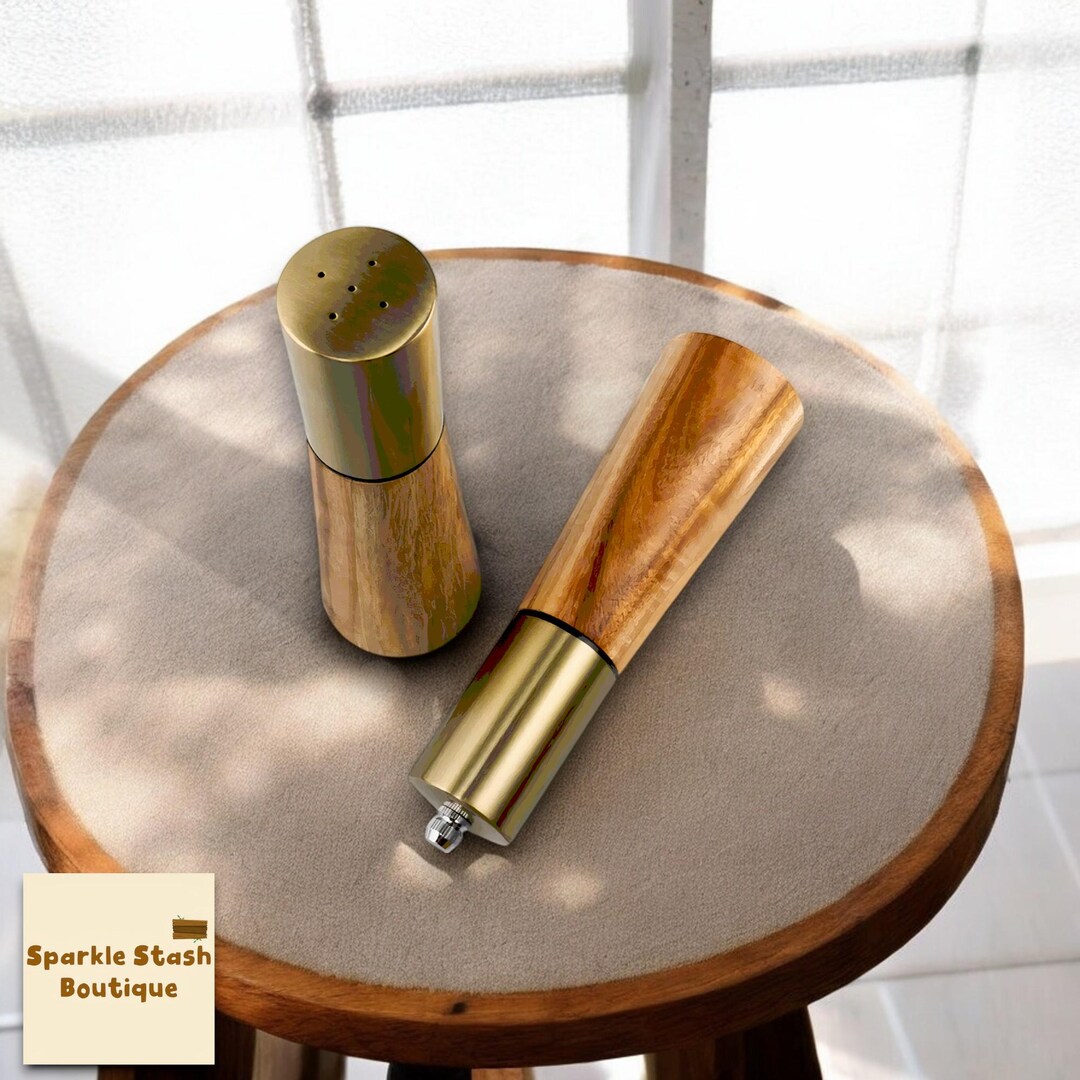 Kitchen Wood Salt & Pepper Coarse Grinder, Wood Grinder Bottle Mill ...