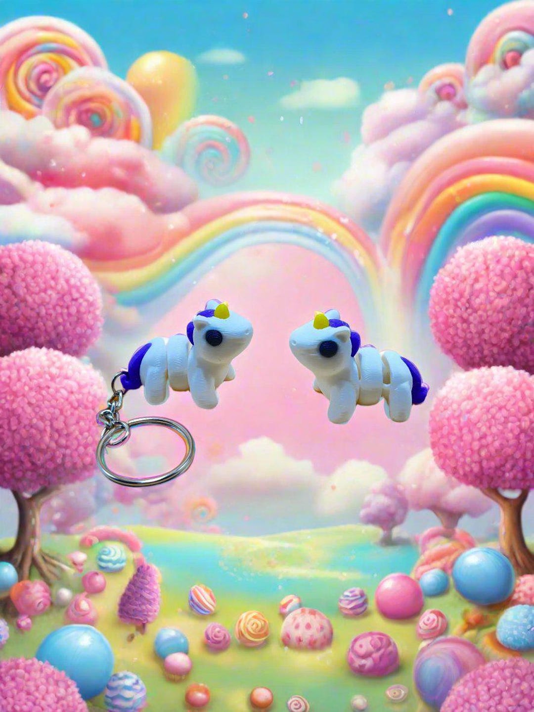 Cute Mini Unicorn Fidget - Keychainable Fall Sensory Toy for Halloween ...