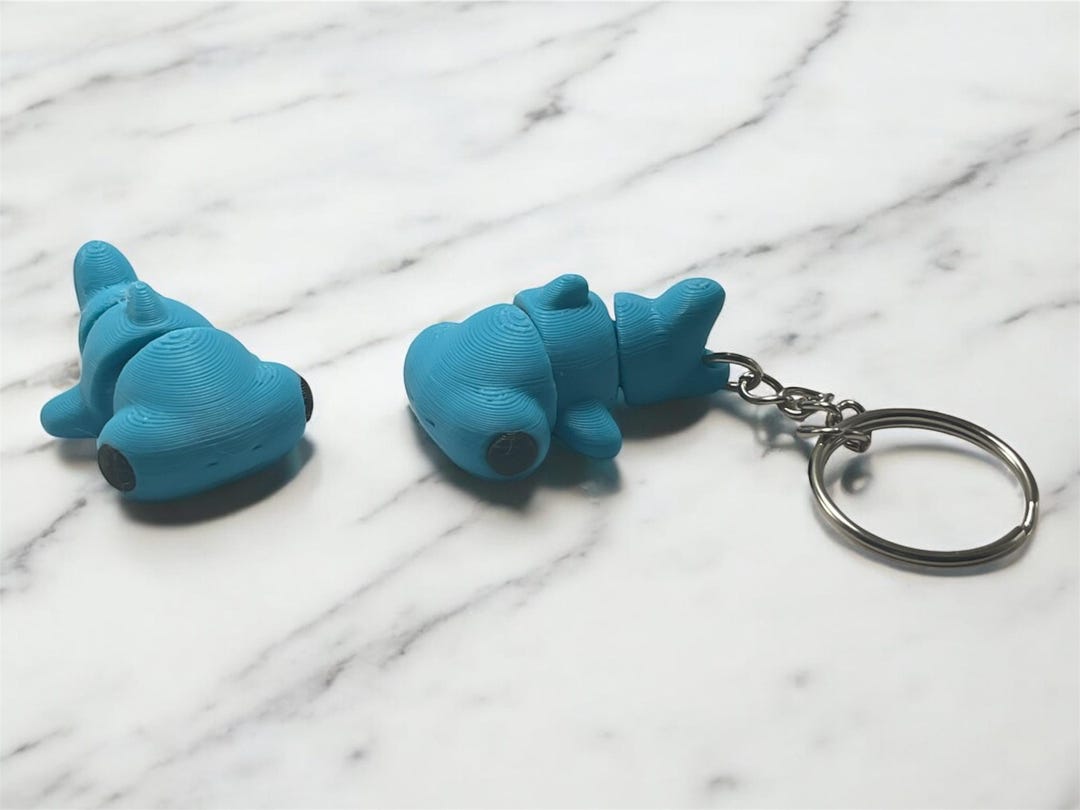 Mini Hammerhead Shark Keychain | 3D Printed Fidget Toy - Etsy