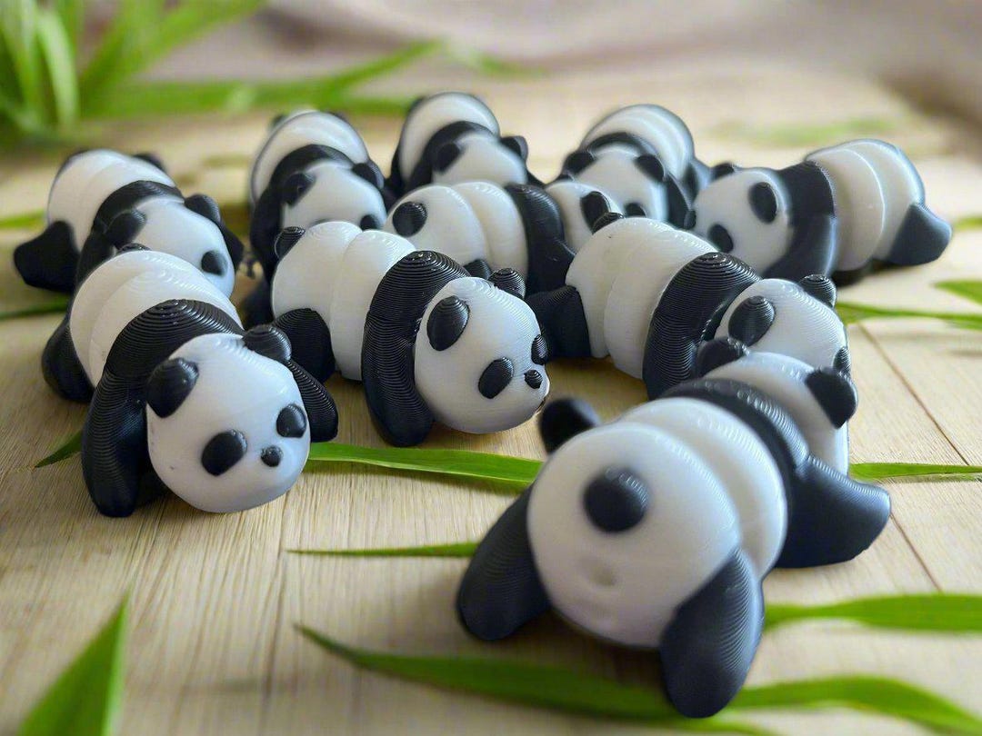 Mini Panda Fidget Toy: 3d-printed Sensory Stress Relief - Etsy
