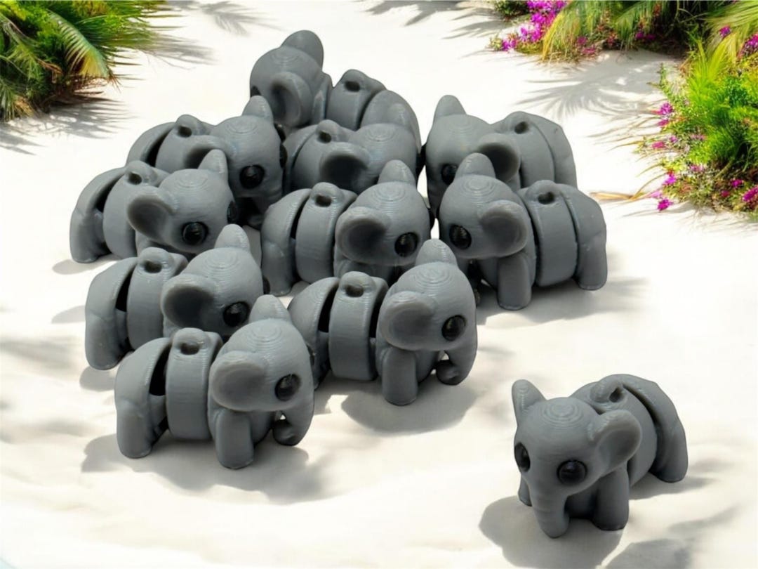 Cute Mini Elephant Fidget-keychainable|stocking Stuffer|party Favor ...