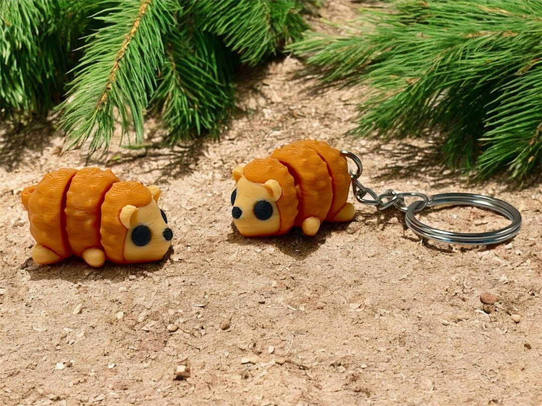Mini Hedgehog Fidget Toy Keychain | 3D Printed Sensory Gift - Etsy