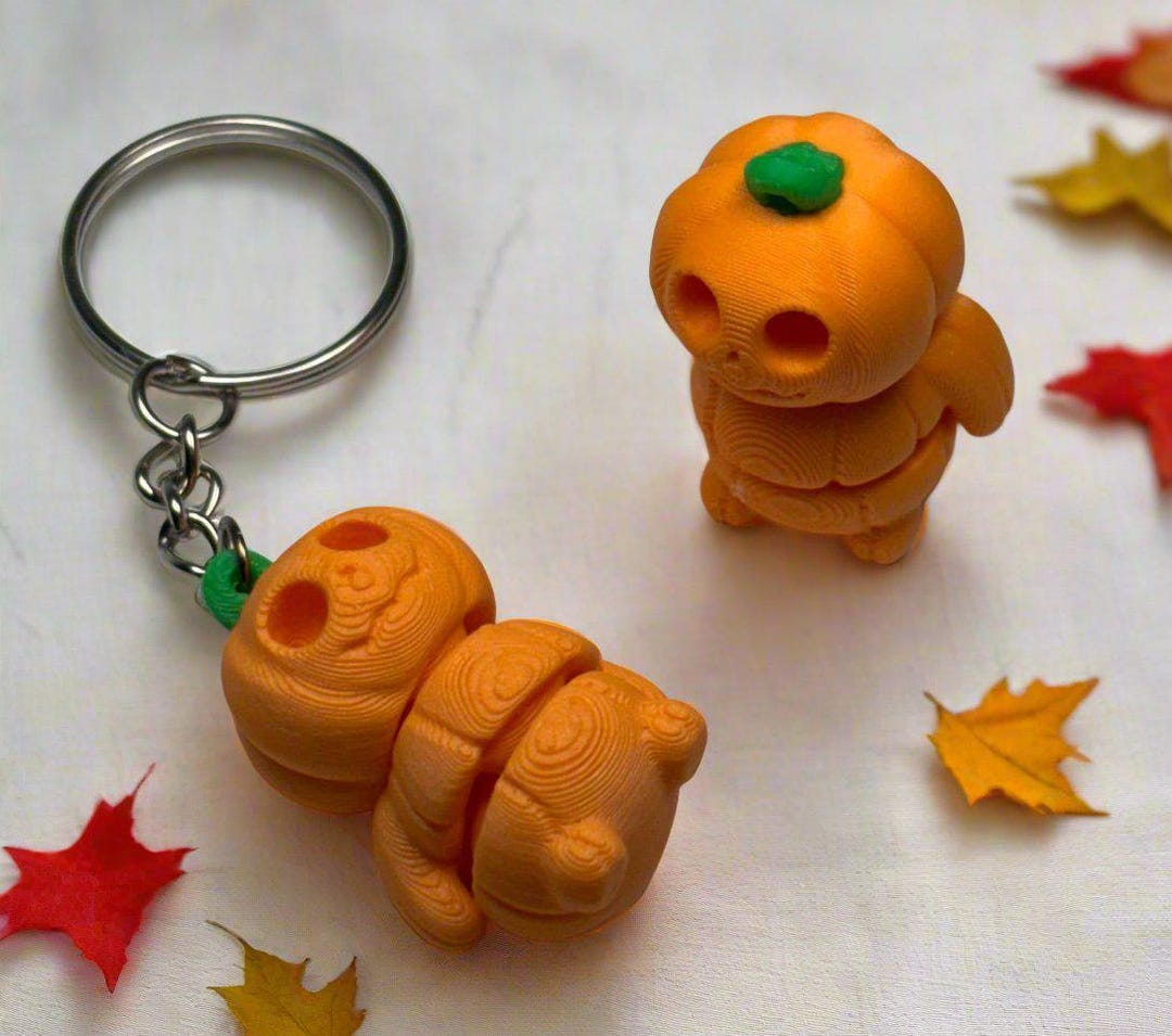 Pumpkin Fidget Toy: Keychain Fall Decor - Etsy