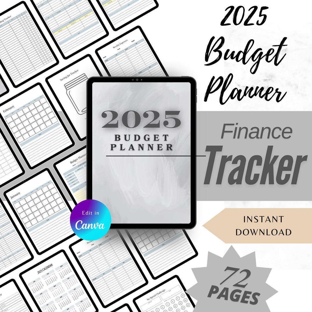 2025 Budget Planner | Blue Budget Planner | 2025 Financial Planner ...