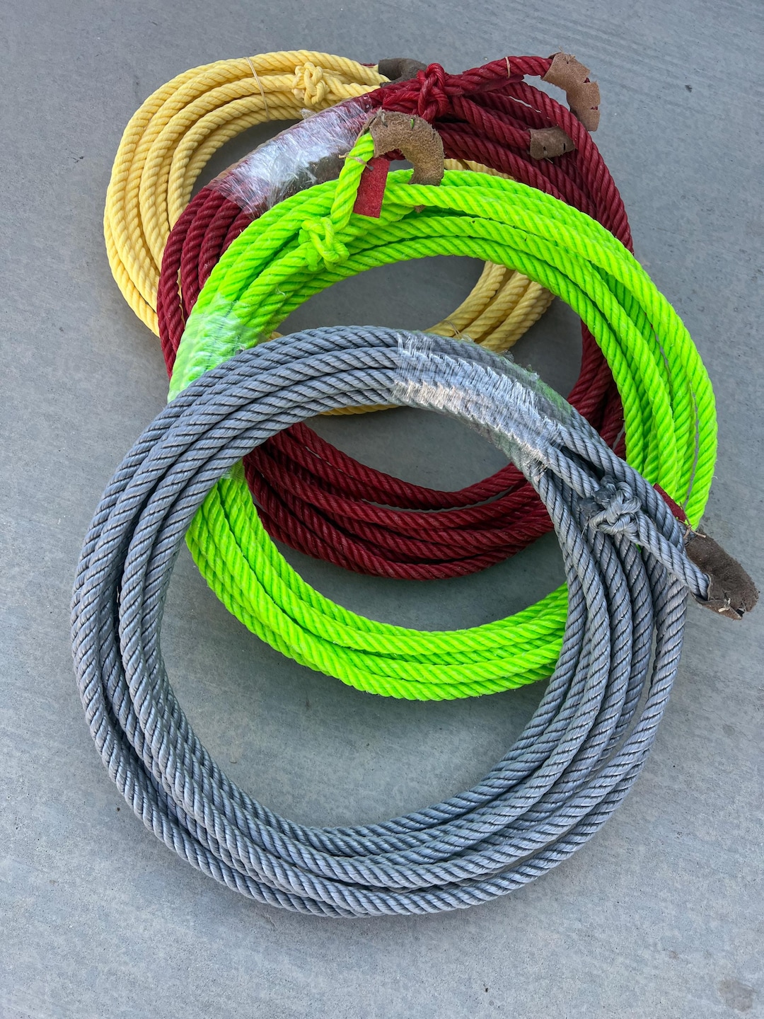 Handmade Nylon Western Rope, Cowboy Rodeo Lariat Poly Nylon Western ...