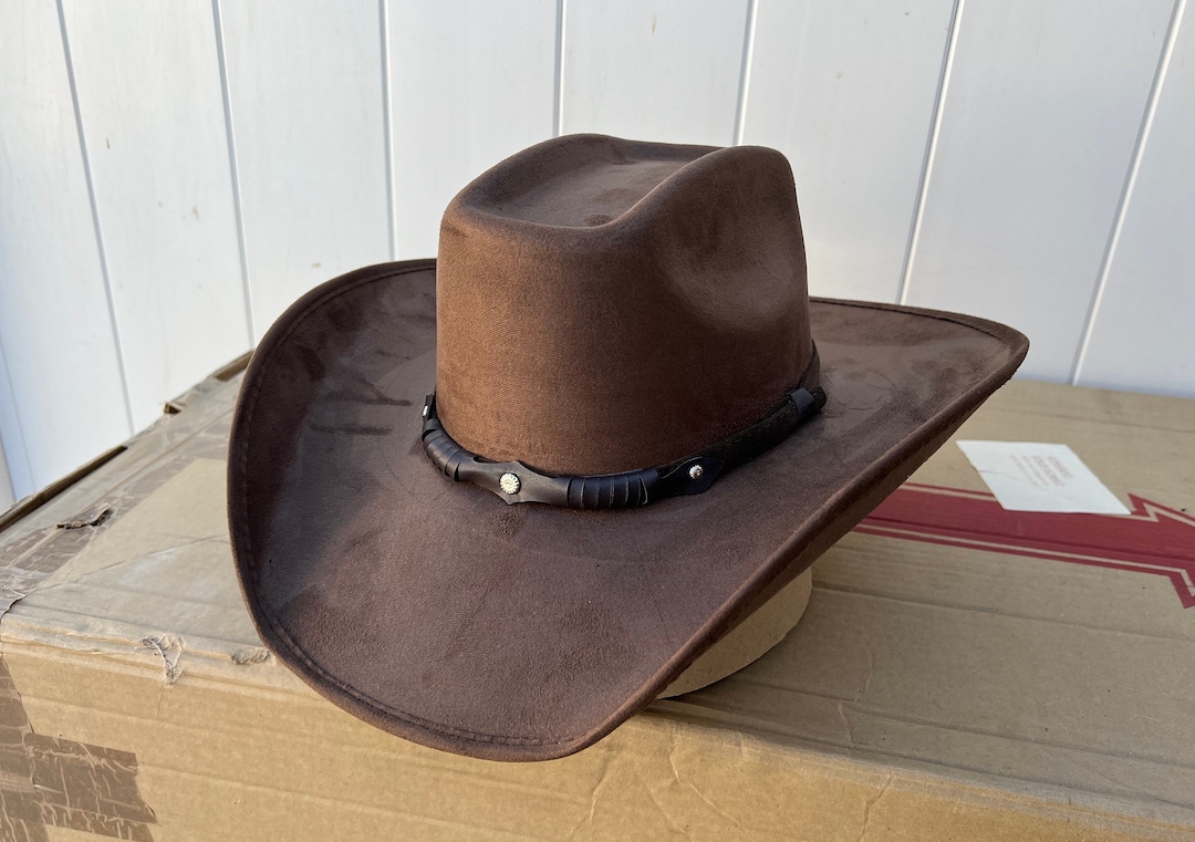 Men's Brown Cowboy Hat: Western Rodeo Texana Vaquera - Etsy