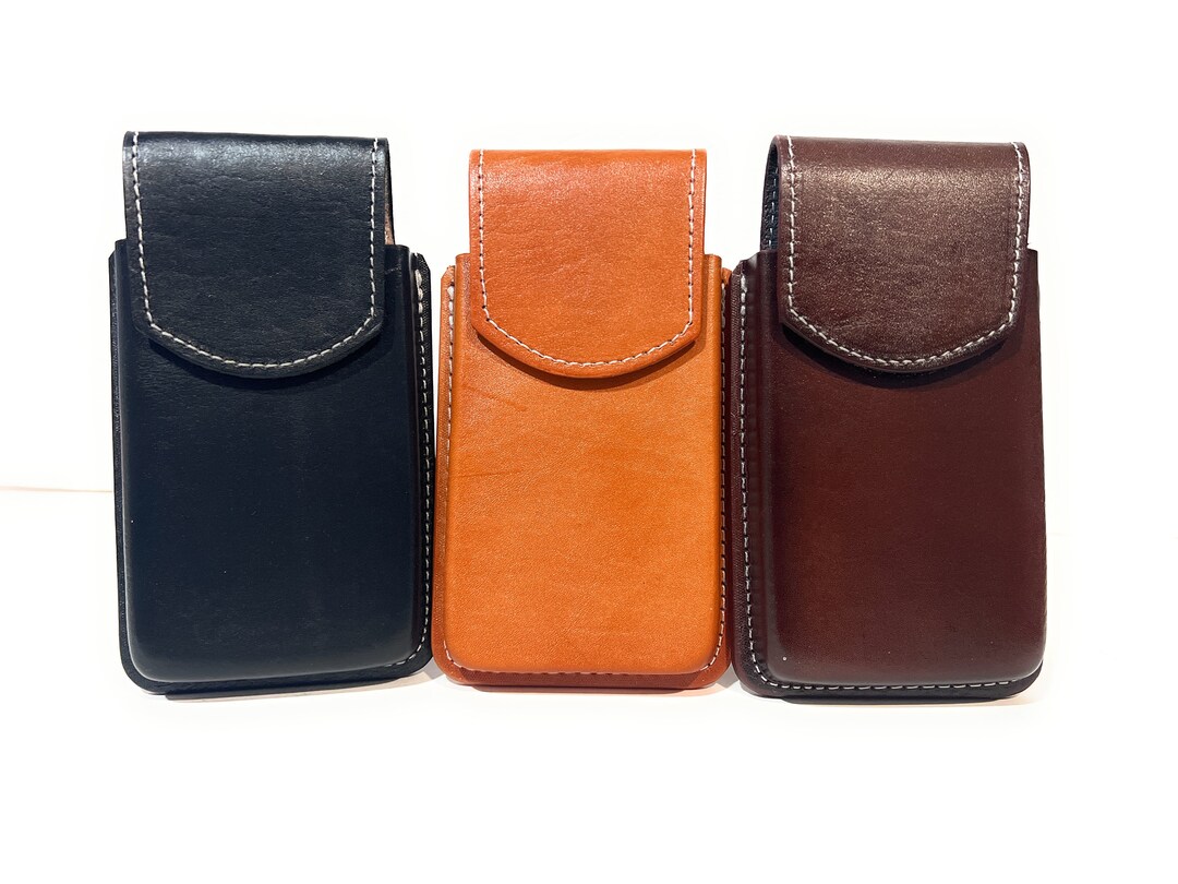 Heavy Duty Leather Phone Case With Belt Loop & Velcro Closure - Etsy