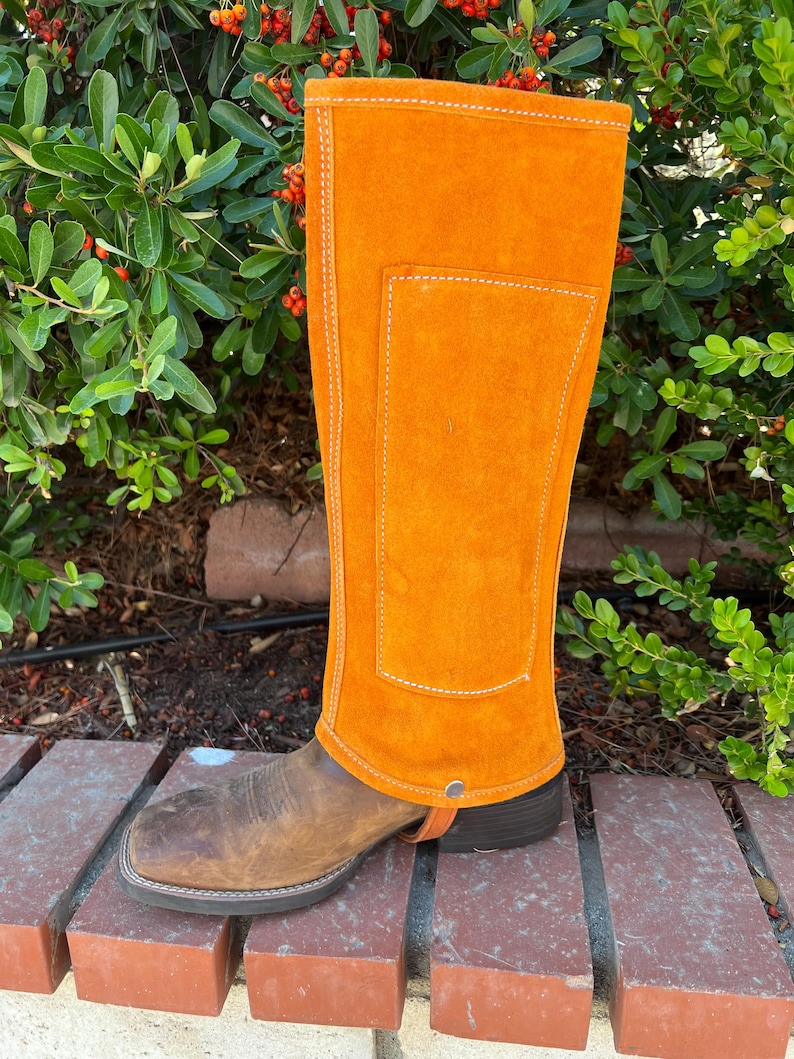 Handmade Western Saddle Riding Leather Short Chaps, Charro Saddle ...