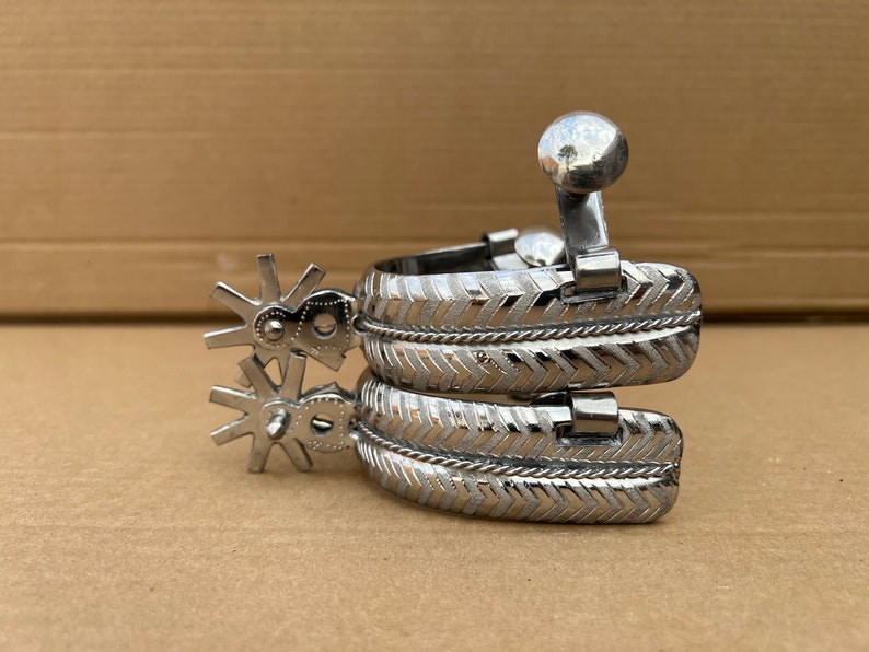 Handmade Stainless Steel Horse Riding Spurs: Charro Style - Etsy