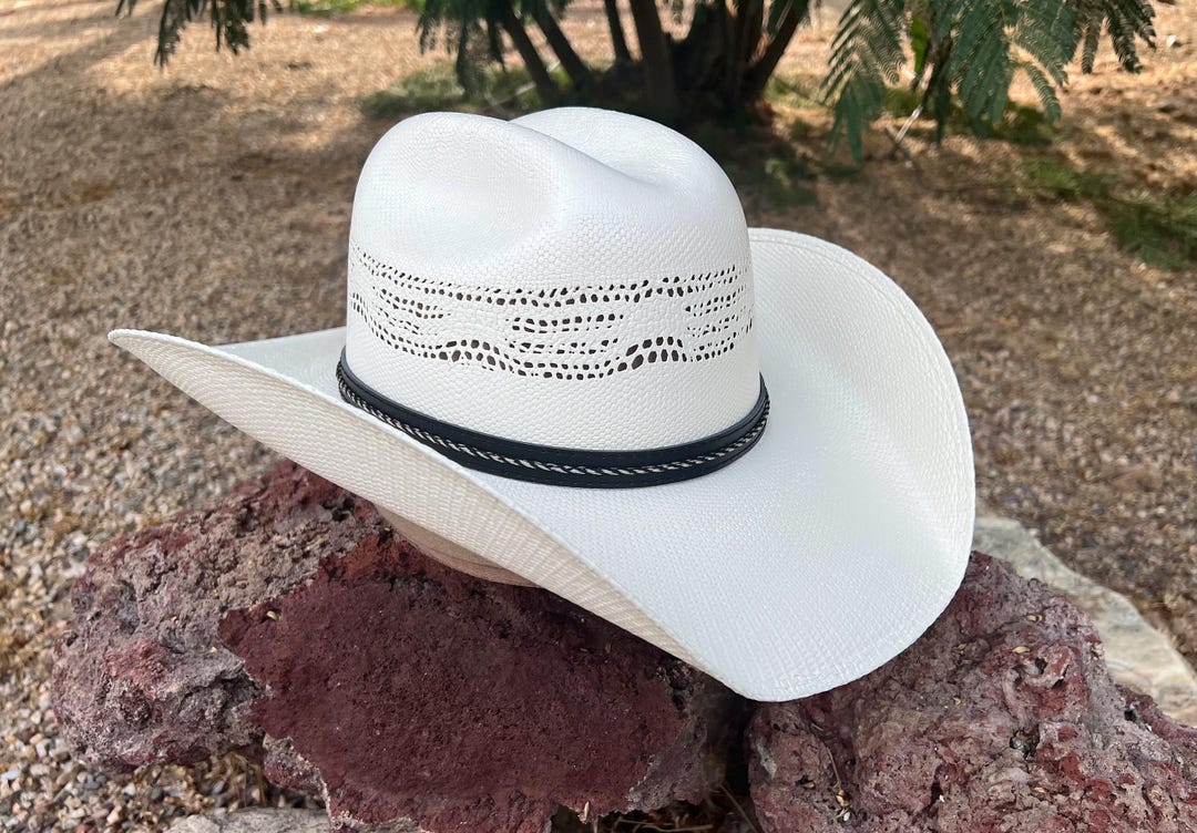 White Western Cowboy Hat: Unisex Rodeo Sombrero - Etsy