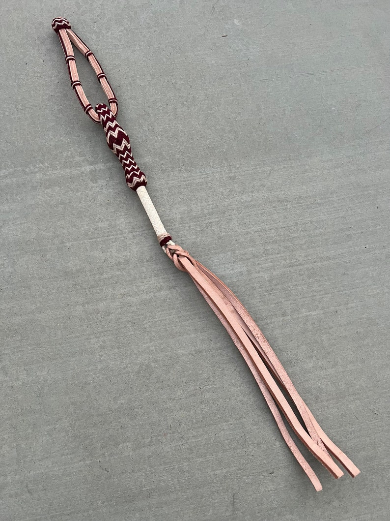 Hand Braided Leather Horse Quirt: Western Horse Tack (30 Inches) - Etsy