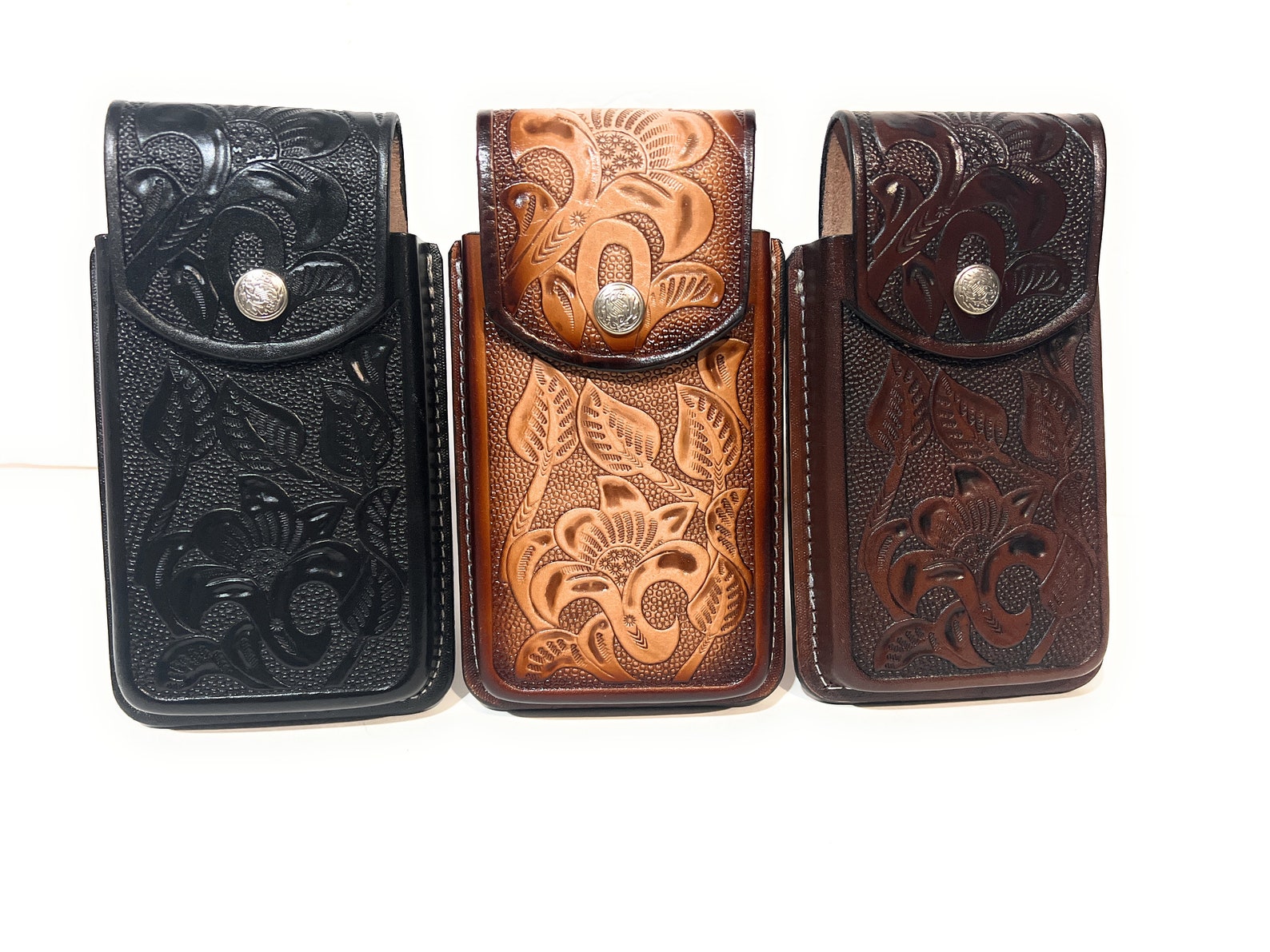 Tulip Leather Western Phone Case: Heavy Duty With Belt Loop - Etsy