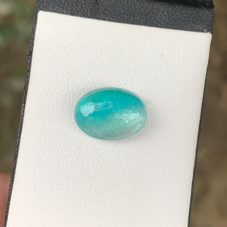 Paraiba/neon Blue Tourmaline 4.9cts Oval Cabochon for Ring - Etsy
