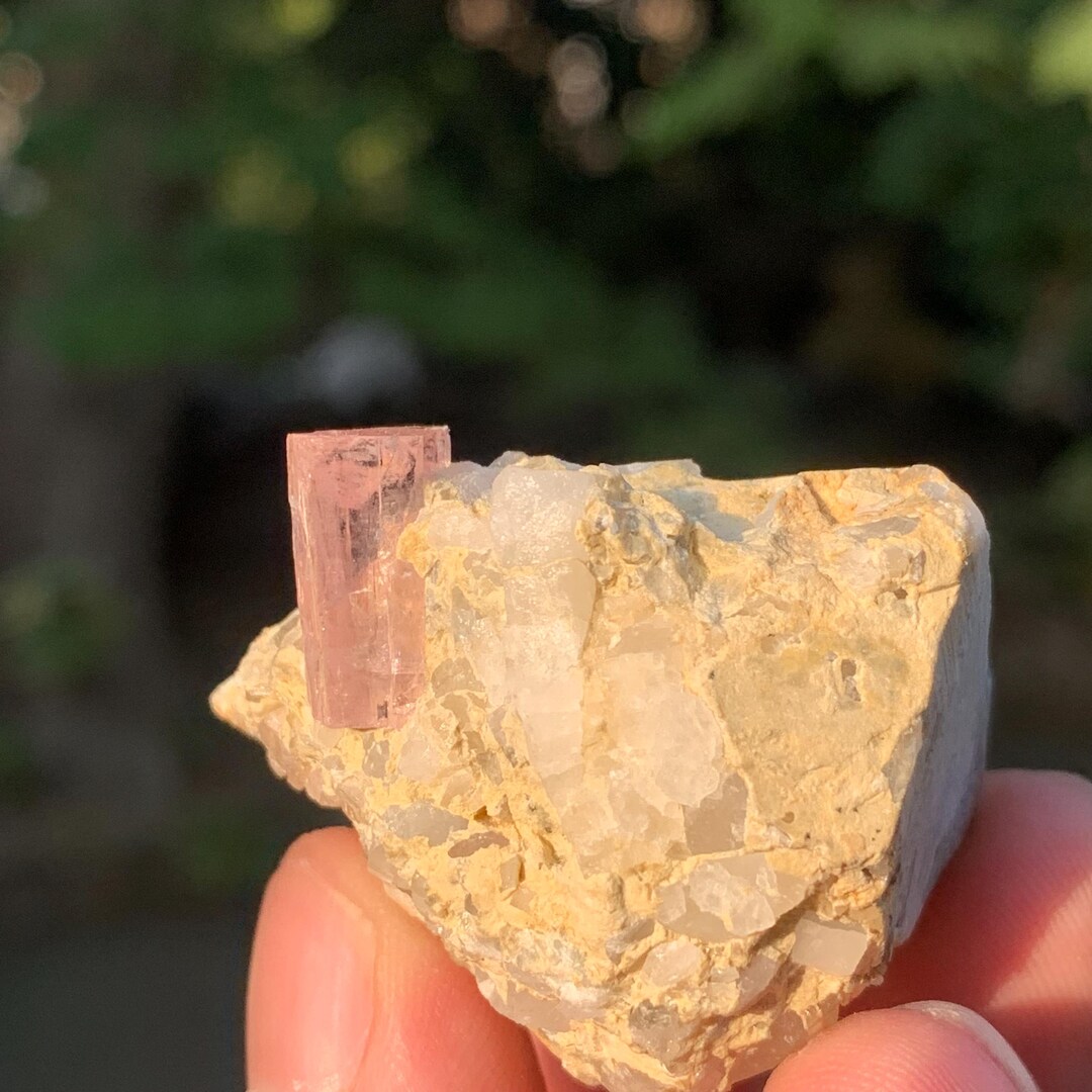 Rare Pink Topaz Matrix Specimen From Katlang, Pakistan - Etsy
