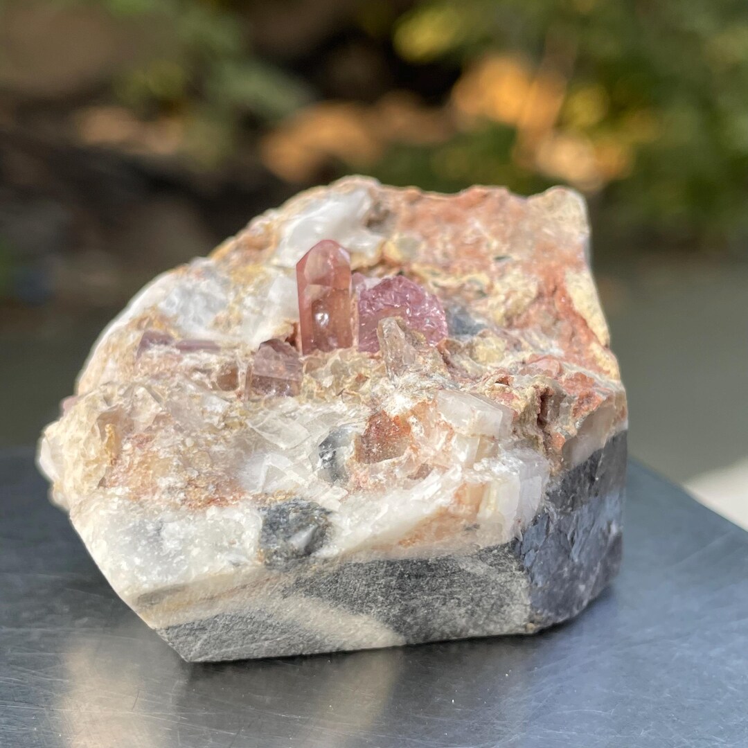 Rare Pink Topaz Matrix Specimen From Katlang, Pakistan - Etsy