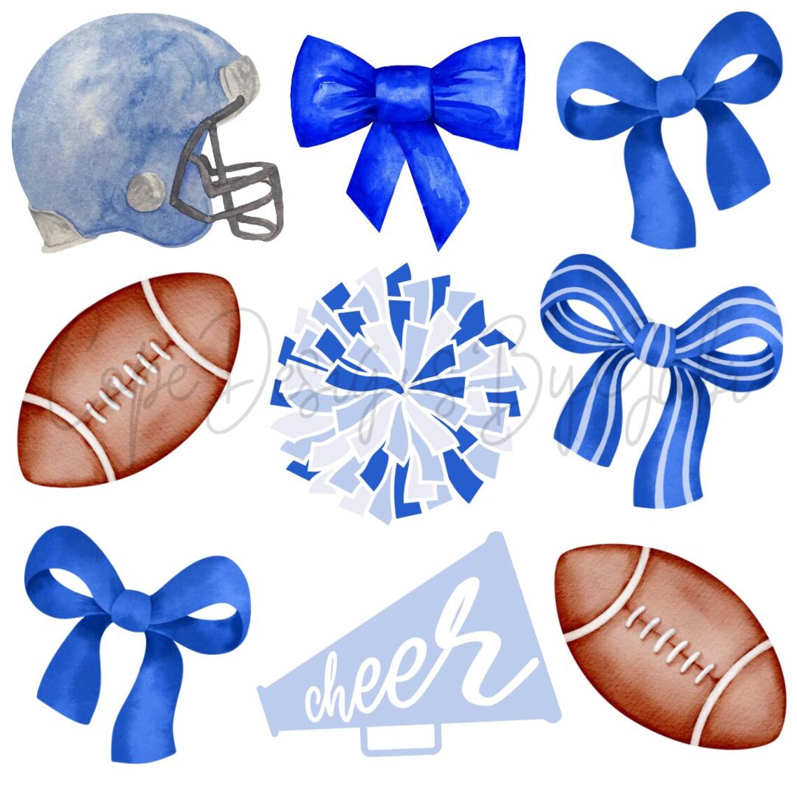 Football Cheer Bow PNG, Coquette Kids Women PNG, Custom Football Cheer ...
