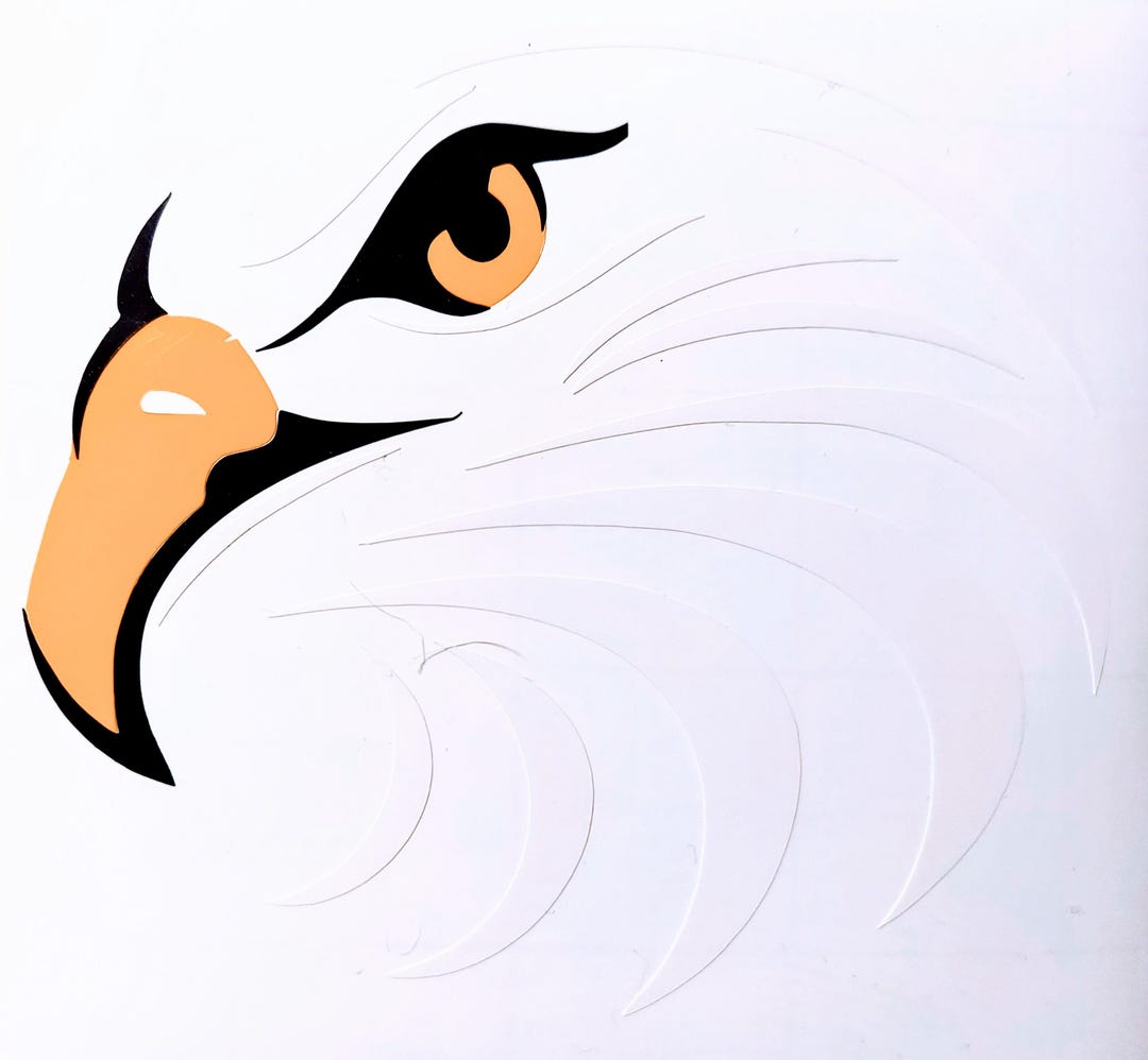 Bald Eagle Head Sticker Decal - Etsy