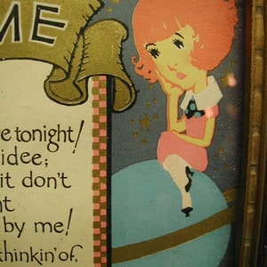 Antique 20s Art Deco Flapper Cupids Cartoon Buckbee Brehm Lonesome Poem ...