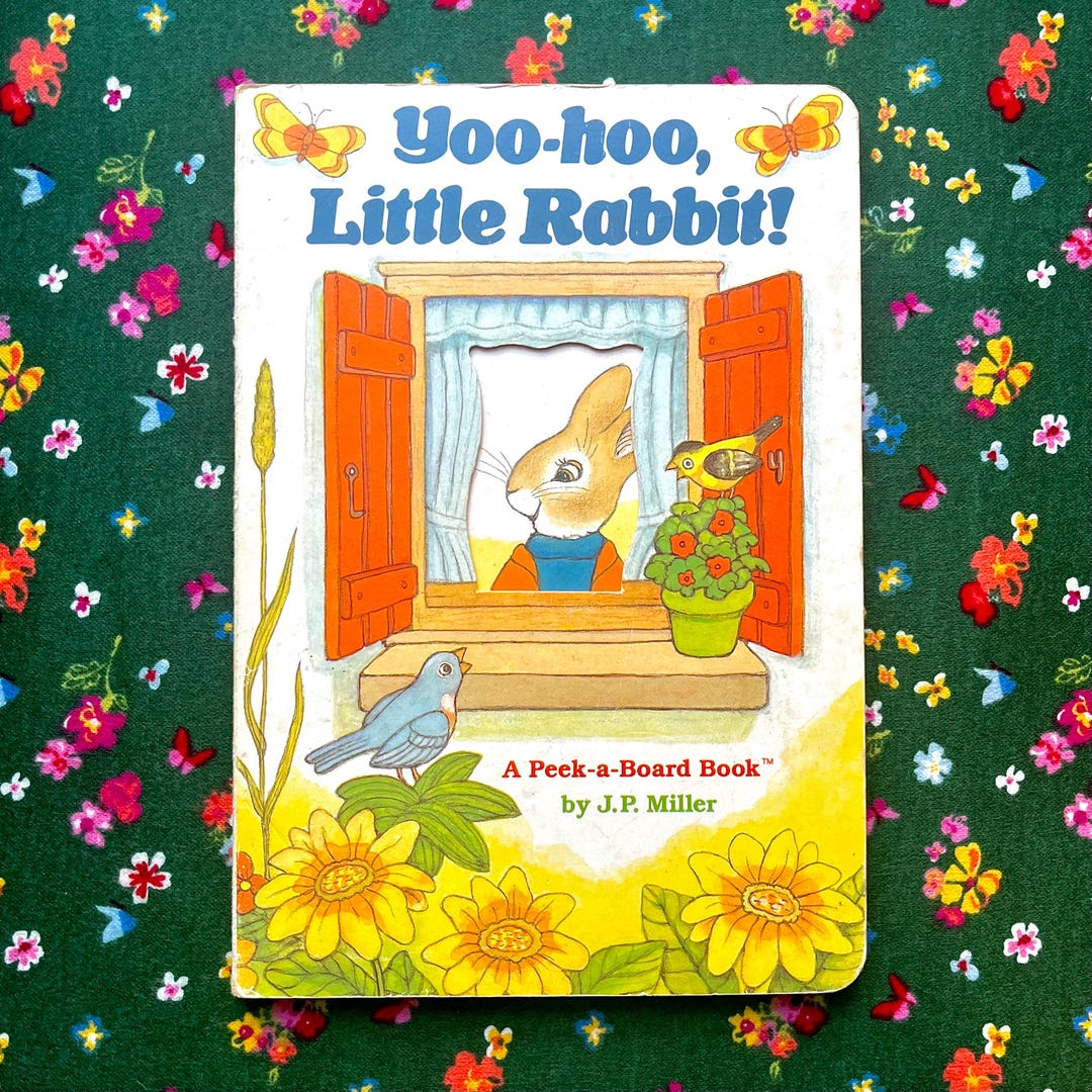 1986 Yoo-hoo, Little Rabbit! - A Peek-a-board Book - J.P. Miller ...