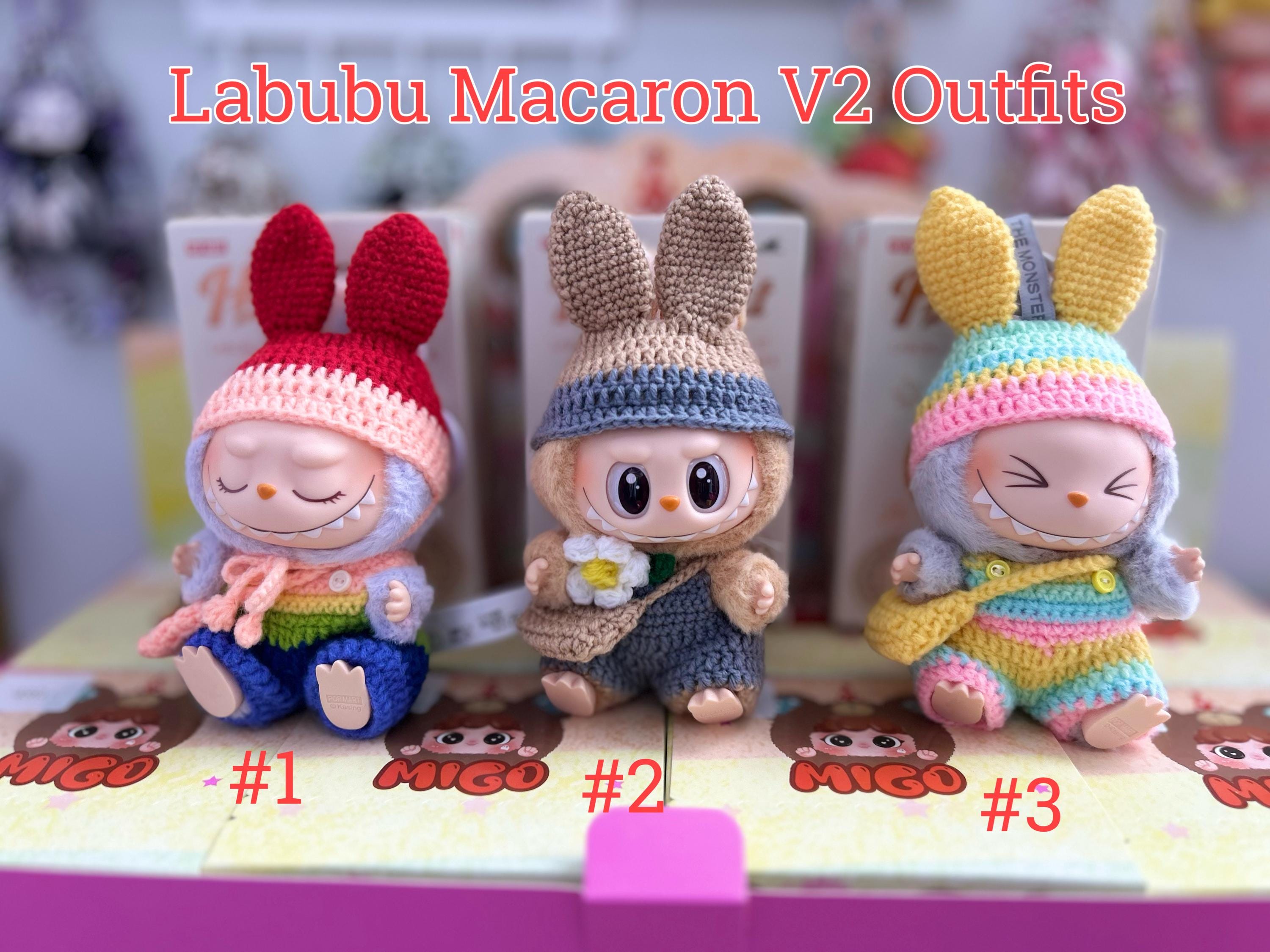 Labubu Macaron V2 Crochet Outfits - Etsy UK