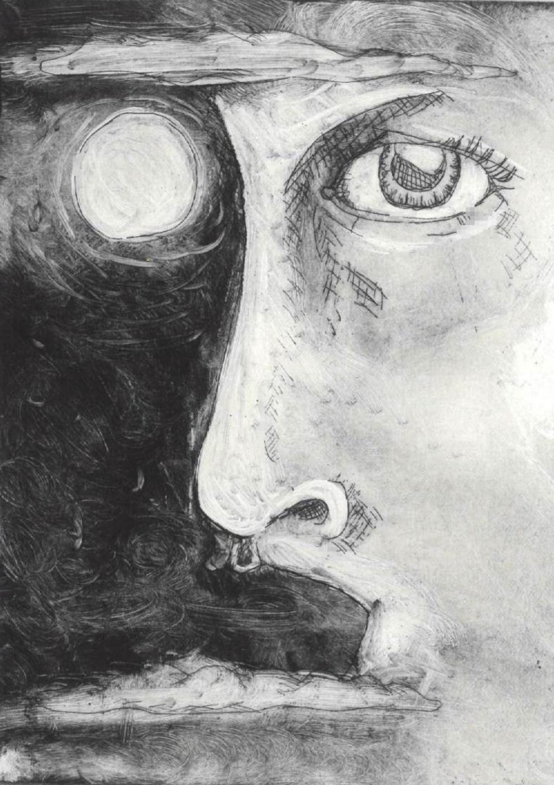 Moon Child Lithograph Art Print - Etsy