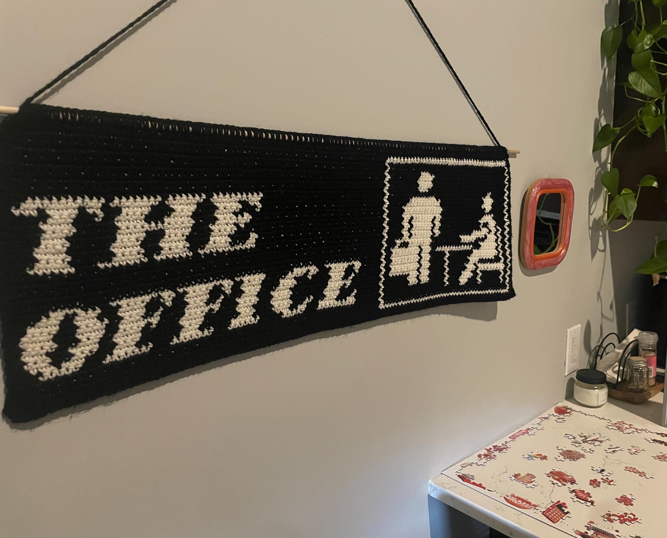 The Office Crochet Pattern | Crochet Tapestry | Wall Hanging | Instant ...