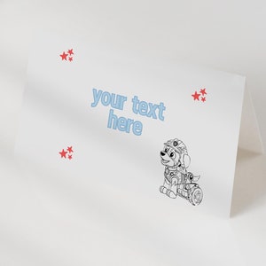 Editable Heroic Pup Food Tent Label Dog Paw-ty Place Cards Neutral Paw ...