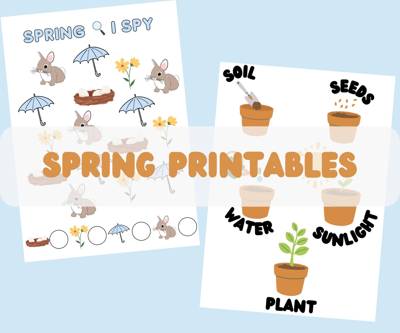 Spring Printables | Spring Kids Activity | Spring I SPY | Spring Seek ...