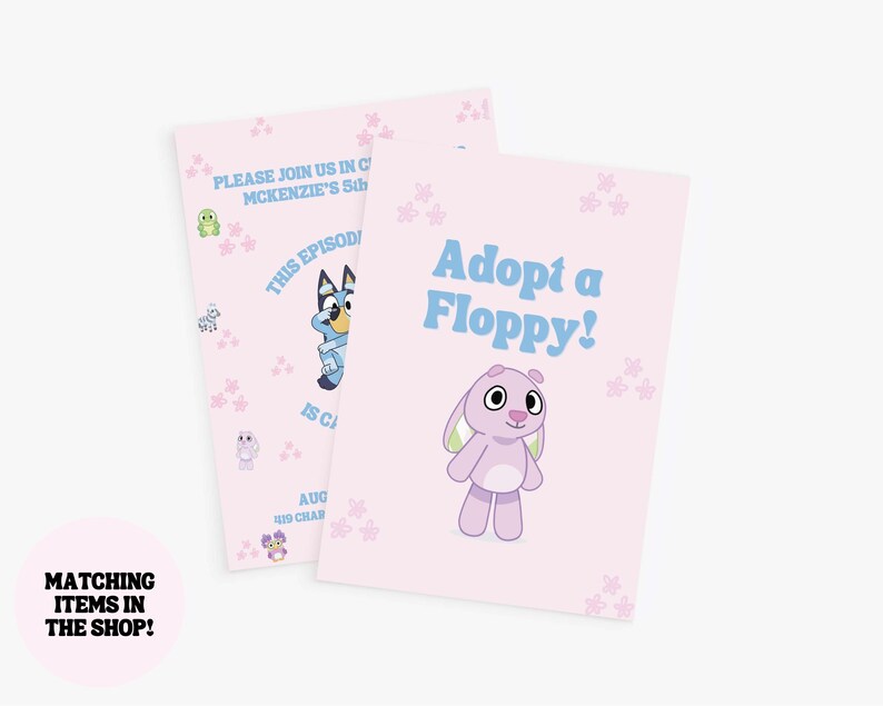 Editable Girly Bluey Food Tent Label Girly Bluey Place Cards Girly ...