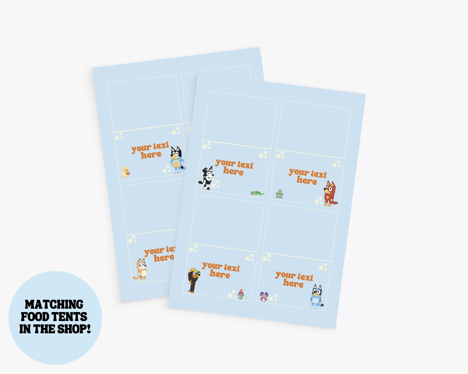 Bluey Birthday Party Table Sign | Bluey Table Sign | Bluey Party ...