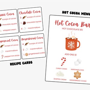 Hot Cocoa Sensory Recipe Cards | Counting & Measuring Sensory Activity ...