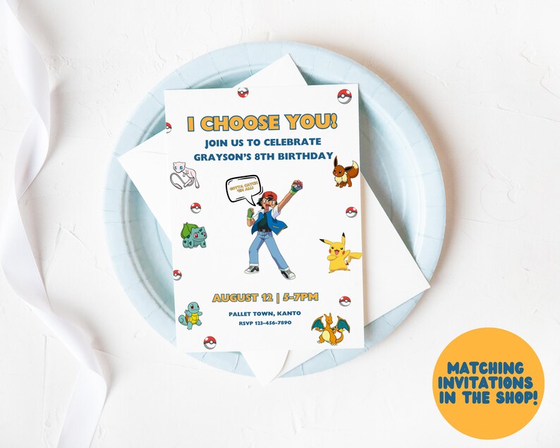 Editable Pikachu Gift Tag | Printable Gift Tag | Pikachu Party Thank ...