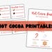 Hot Cocoa Sensory Recipe Cards | Counting & Measuring Sensory Activity ...