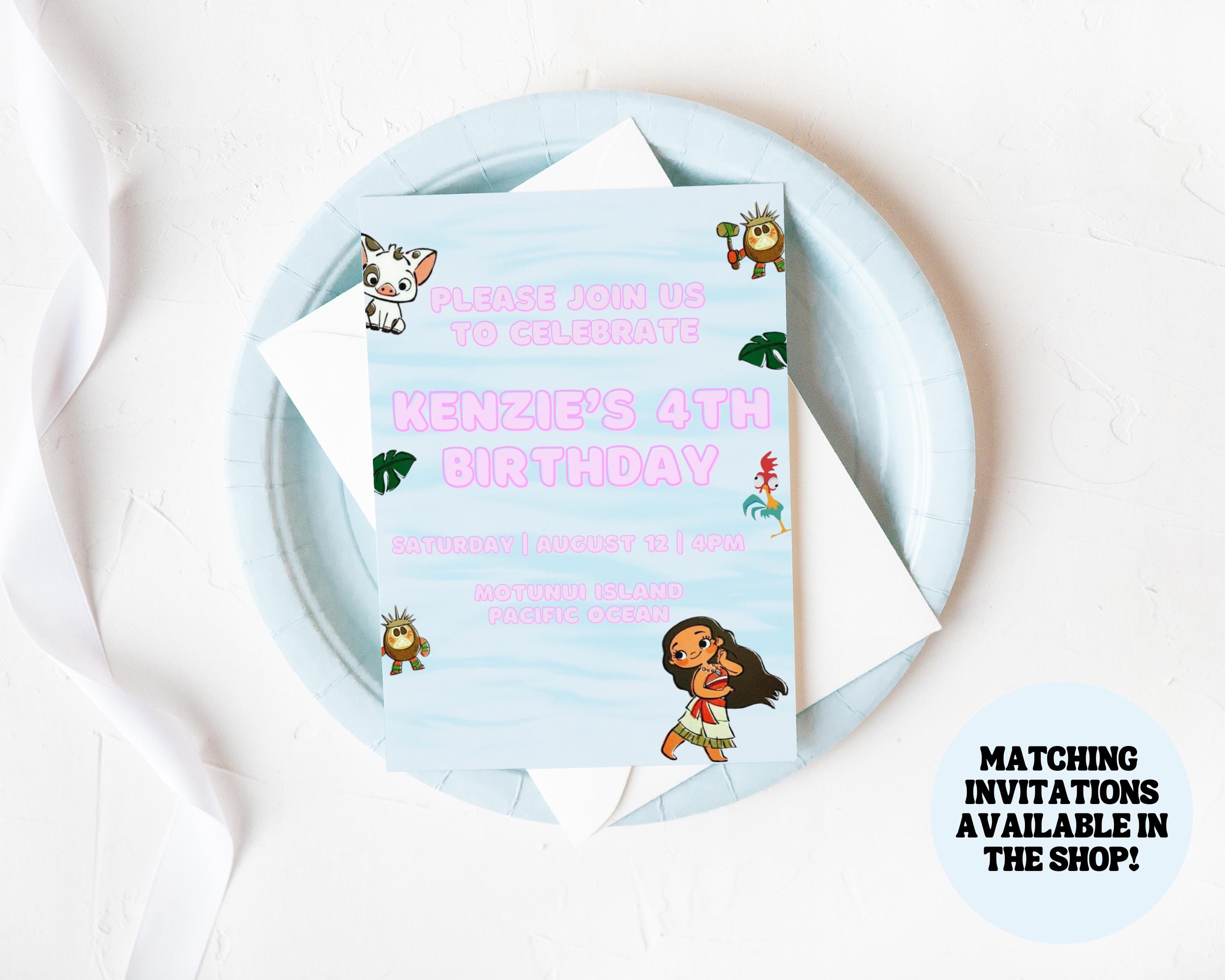 Editable Moana Themed Food Tent Label Moana Place Cards Moana Birthday ...