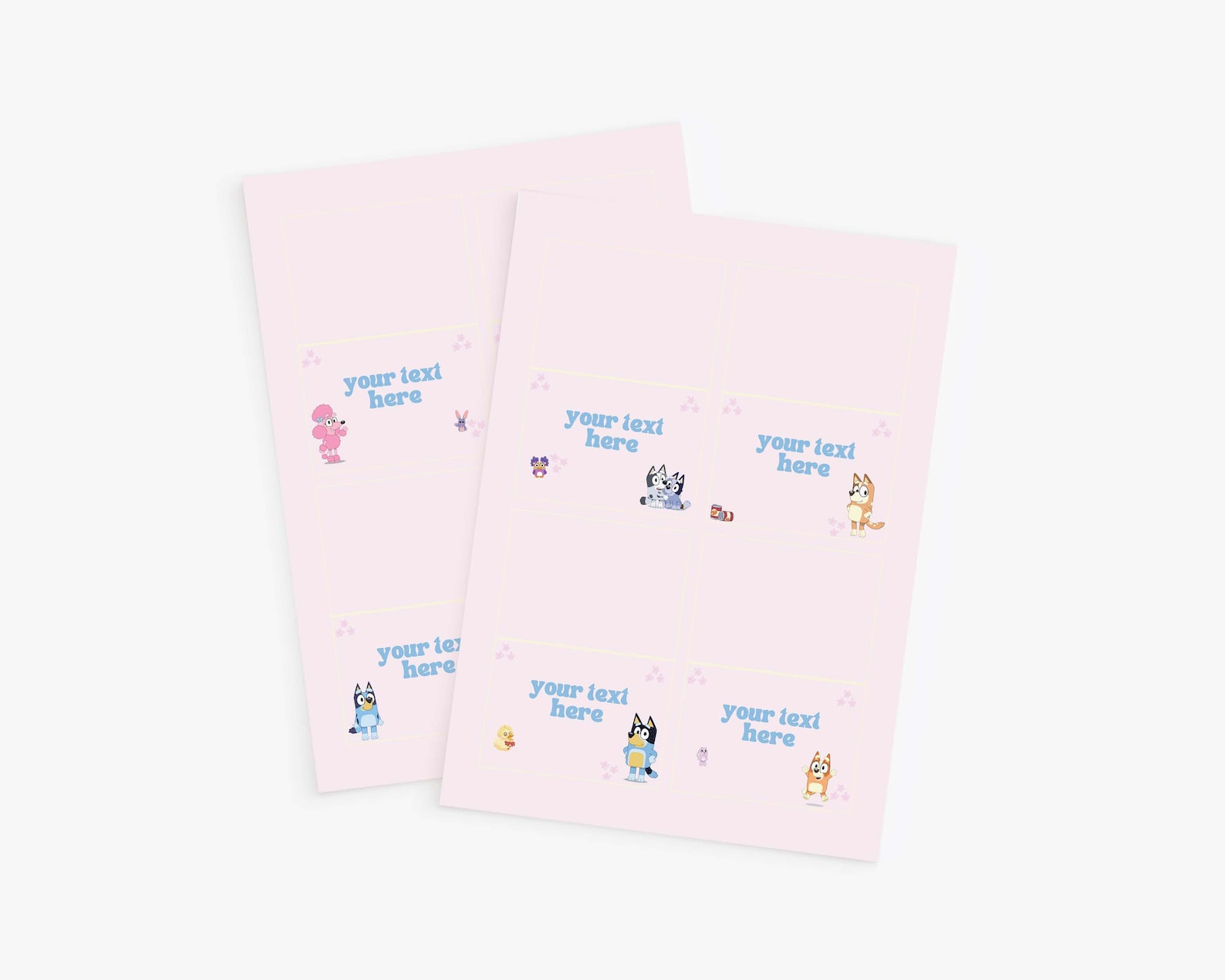 Girly Bluey Party Bundle | Girly Bluey Invitation | Girly Bluey Party ...