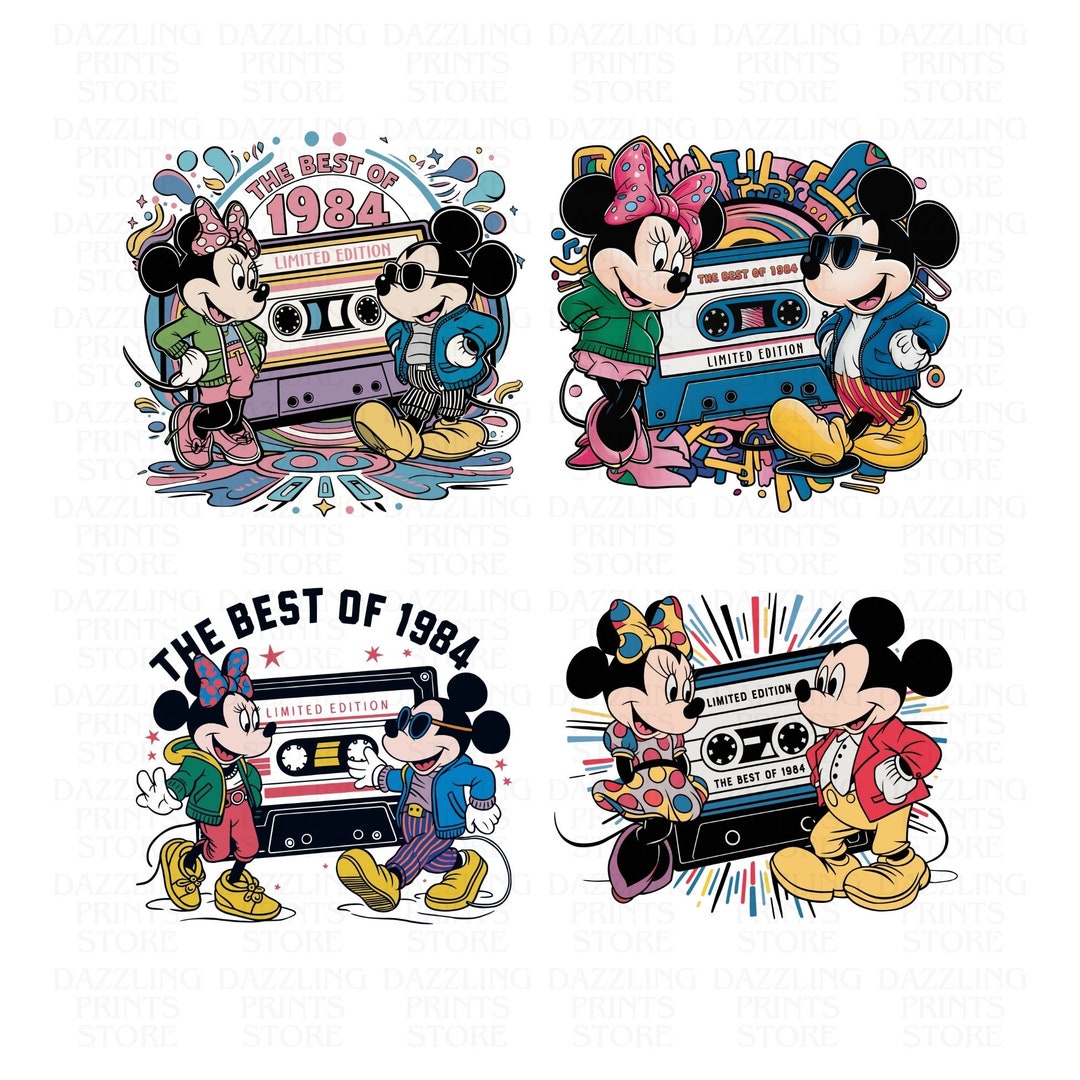 The Best of 1984 Mickey Png, Vintage 1984 Mickey and Friends Svg ...