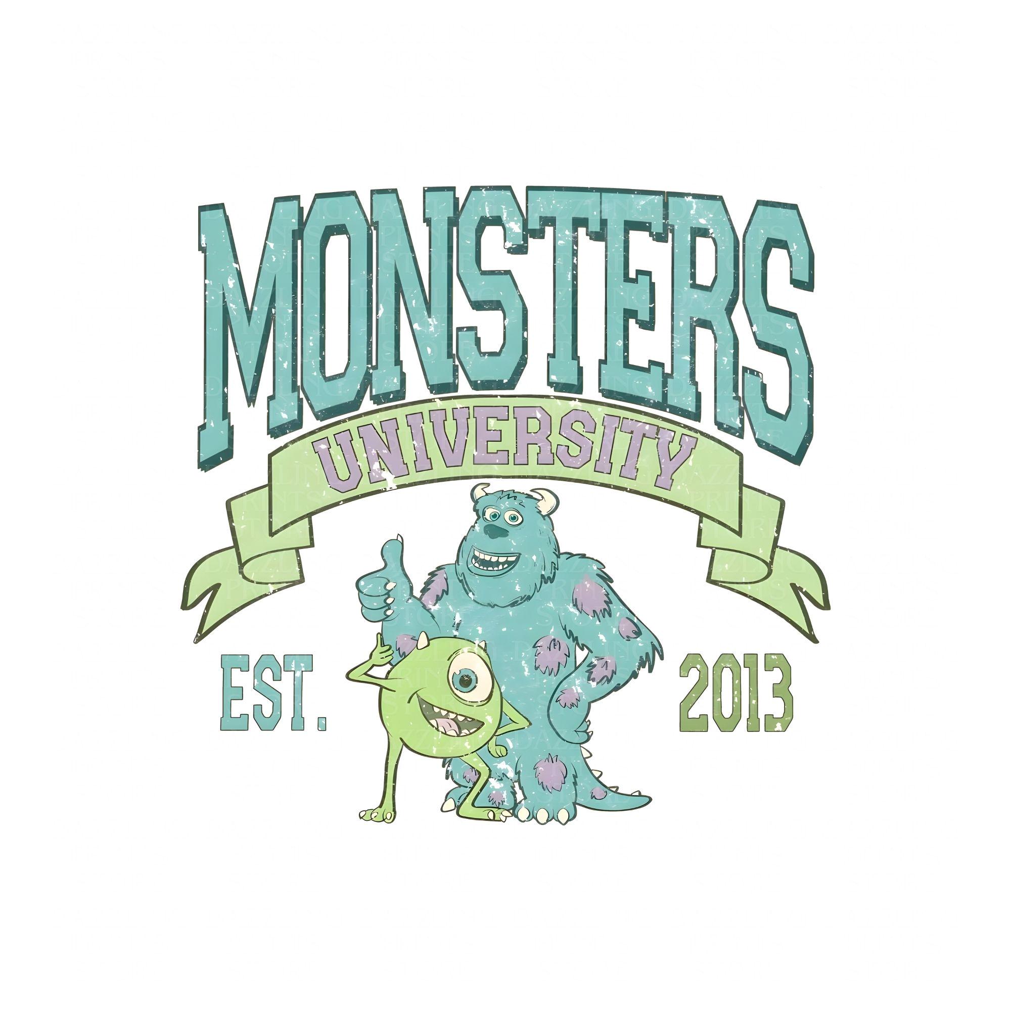 Retro Monsters Png, Retro Monsters University Png, Monsters University ...