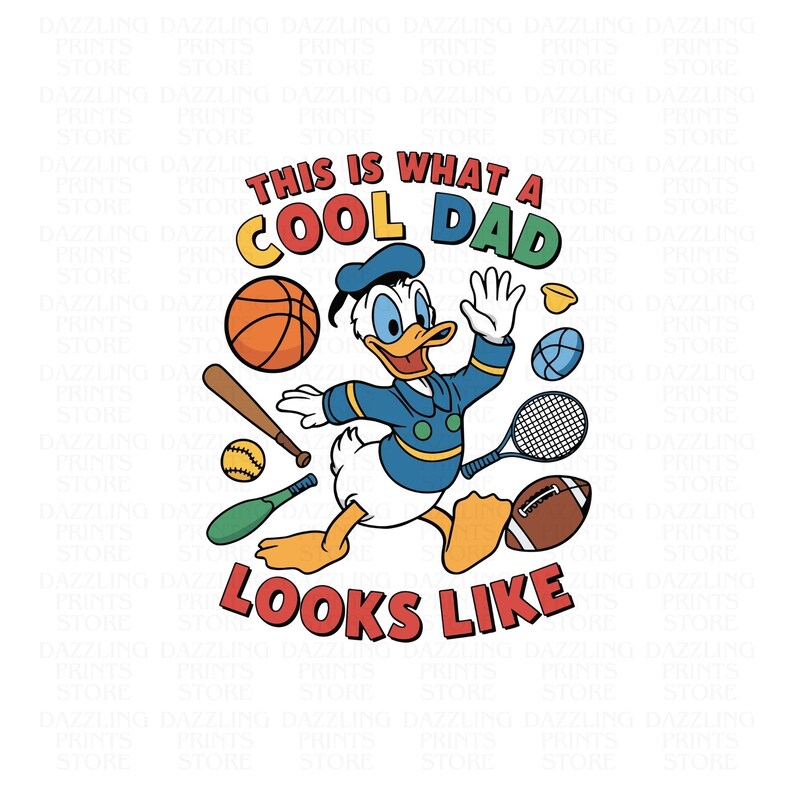 Mickey Maus Cool Dad Png Design, Dad File Svg, Father's Day Cool Father ...