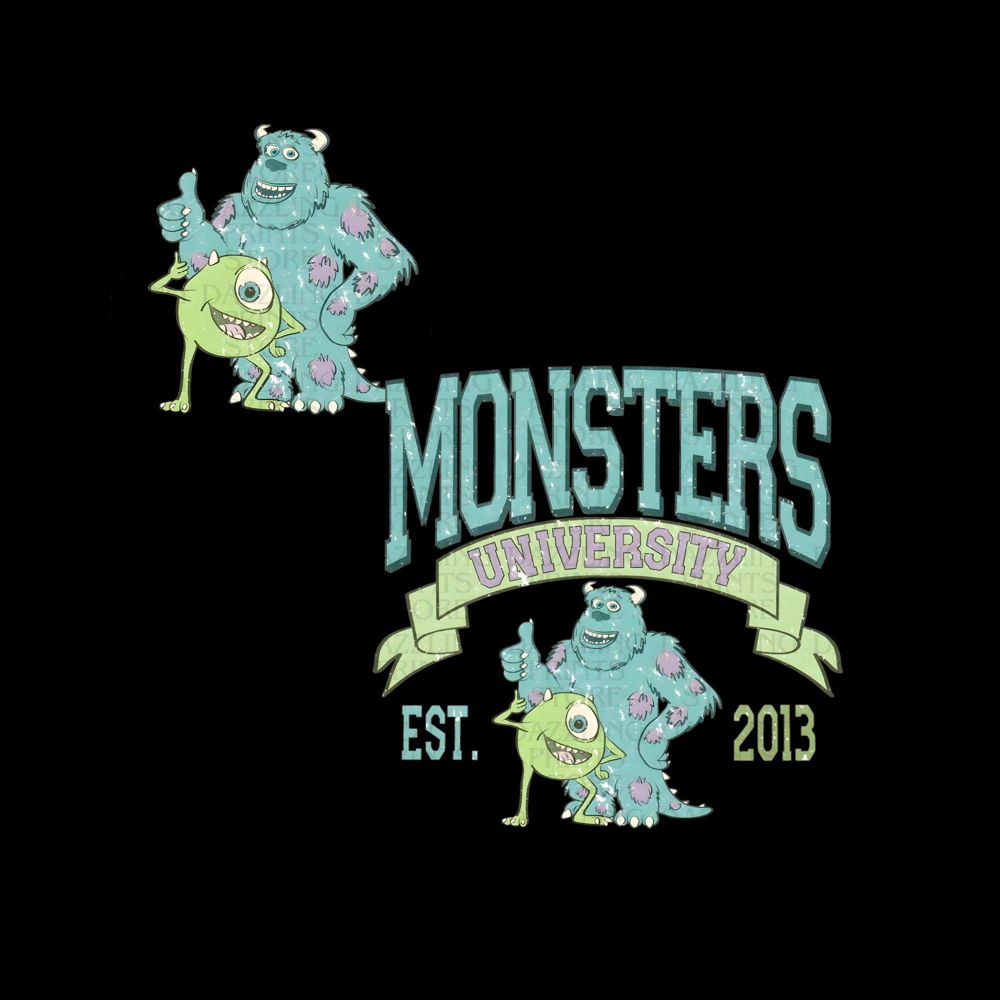 Retro Monsters Png, Retro Monsters University Png, Monsters University ...