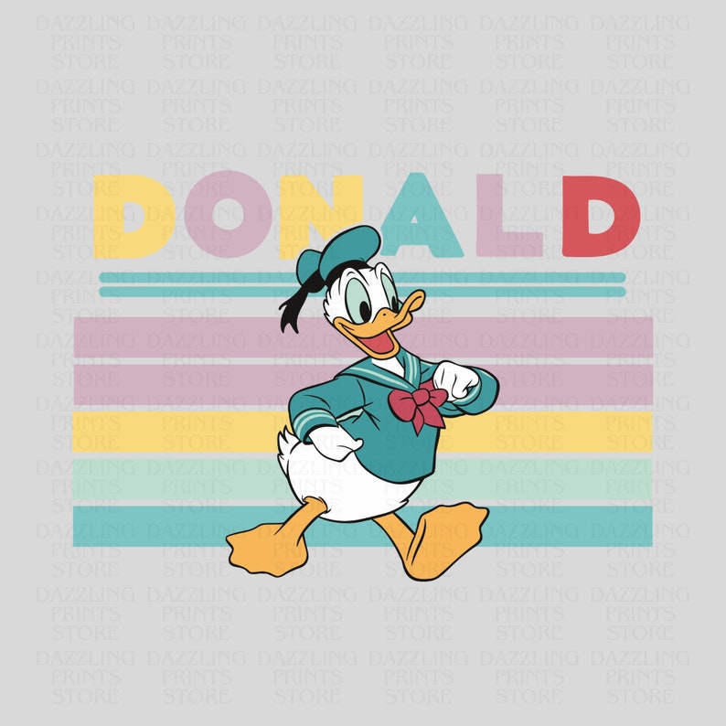 Donald Duck SVG , Donald SVG, Donald Outline Png, Donald Silhouette ...