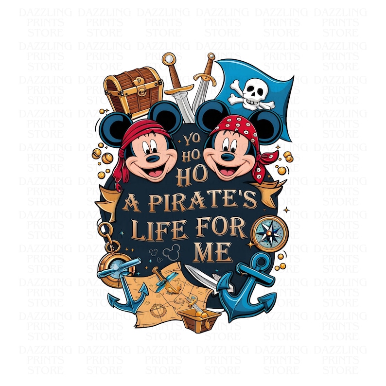 Yo Ho Yo Ho Pirate's Life for Me Png, Mouse Pirate Png, Cruise Trip Png ...