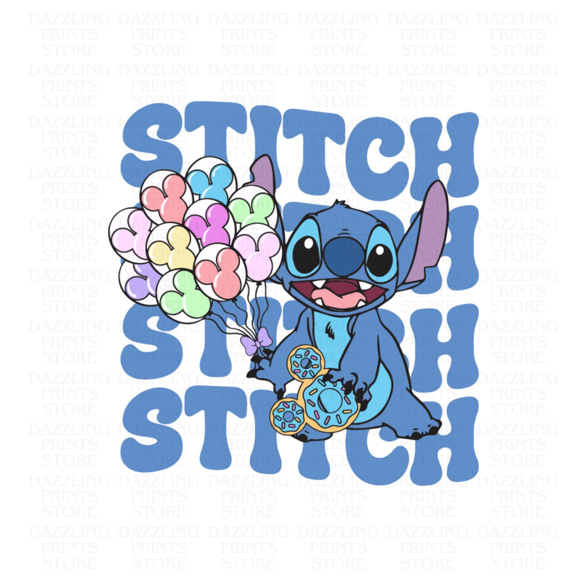 Stitch Est 2002 Svg, Retro Stitch Png, Stitch Balloons Svg, Stitch ...