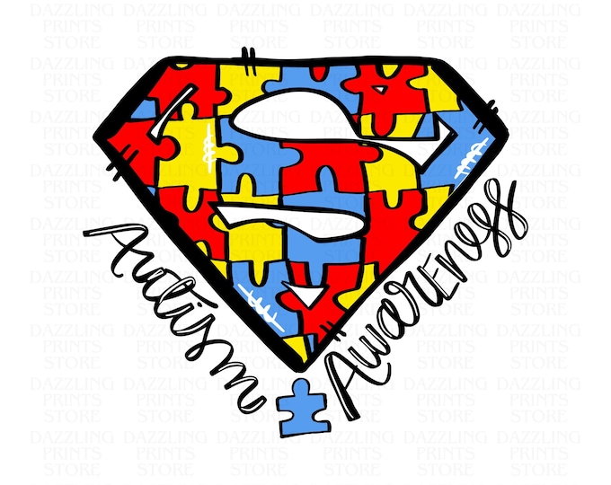 Autism Superhero PNG, Vintage Autism Svg, Western Png, Autism Awareness ...