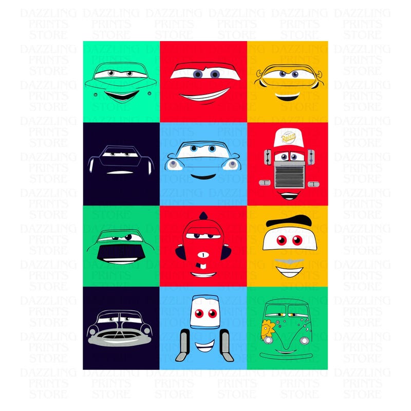 Tow Mater Face Svg - Etsy