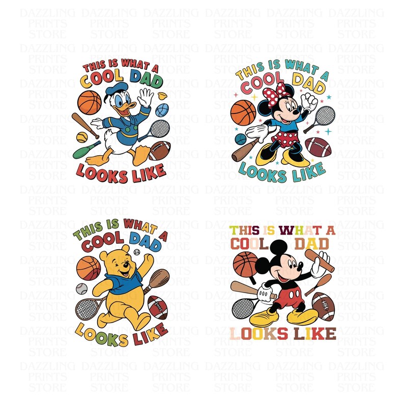 Mickey Maus Cool Dad Png Design, Dad File Svg, Father's Day Cool Father ...