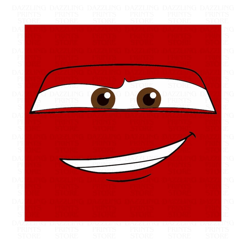 SVG Car Face, Cars Face Bundle, Lightning Macqueen Car Face Svg, Video ...