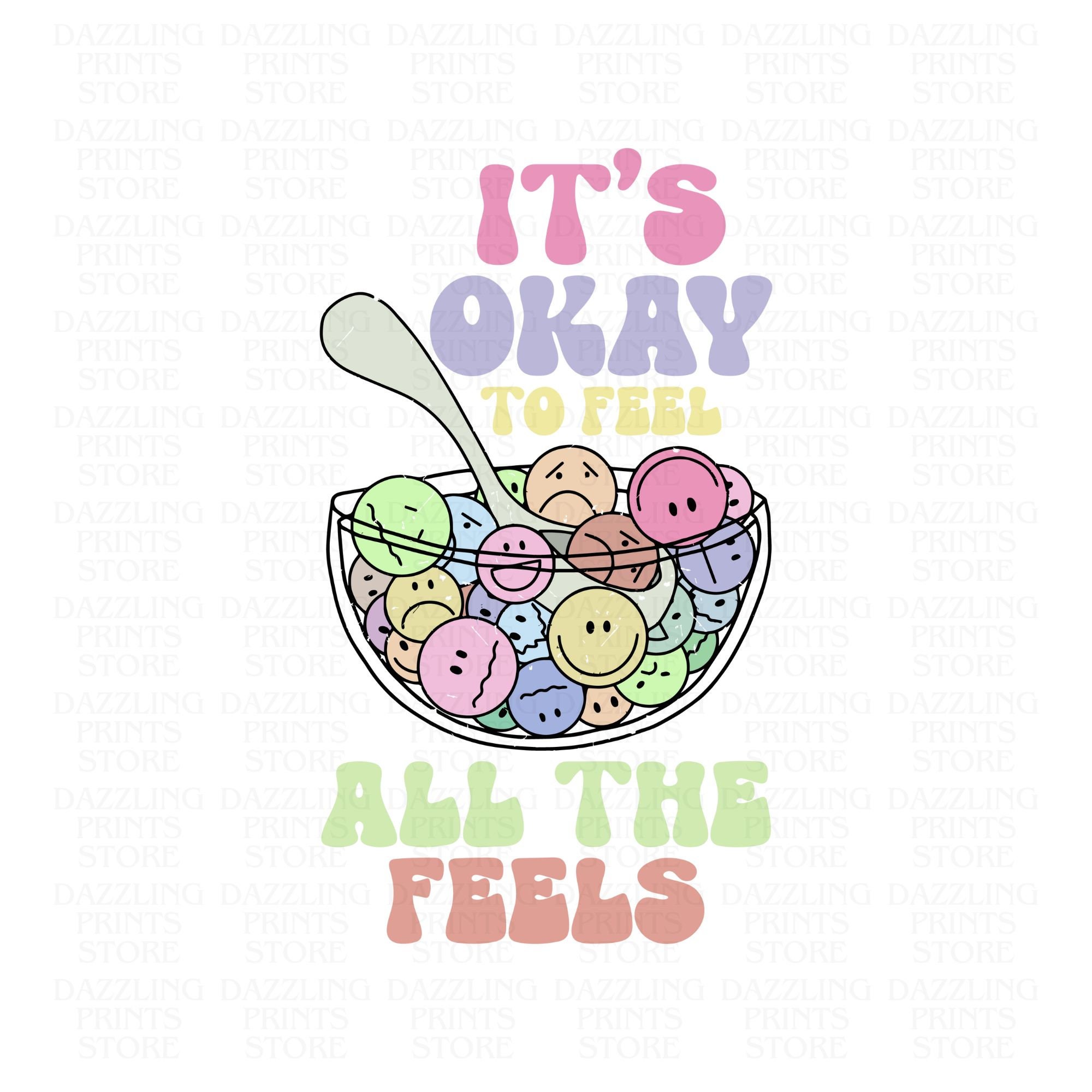 It's Okay to Feel All the Feels Svg, Mental Health Png,it's Okay to ...